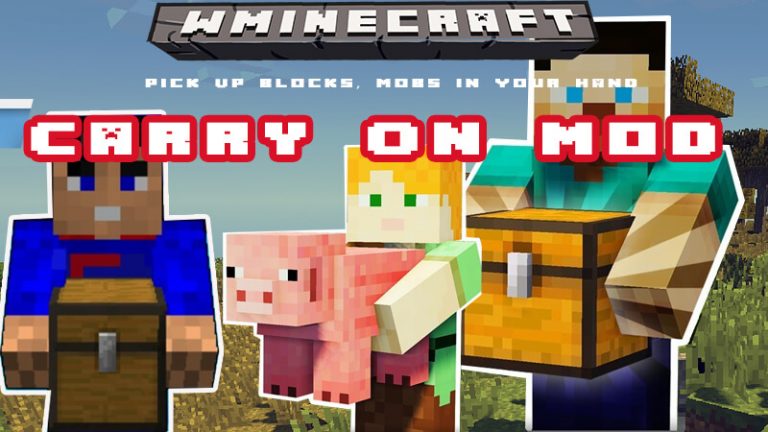 Carry On Mod 1.16.5/1.15.2/1.14.4 - Pick up blocks and carry them easily