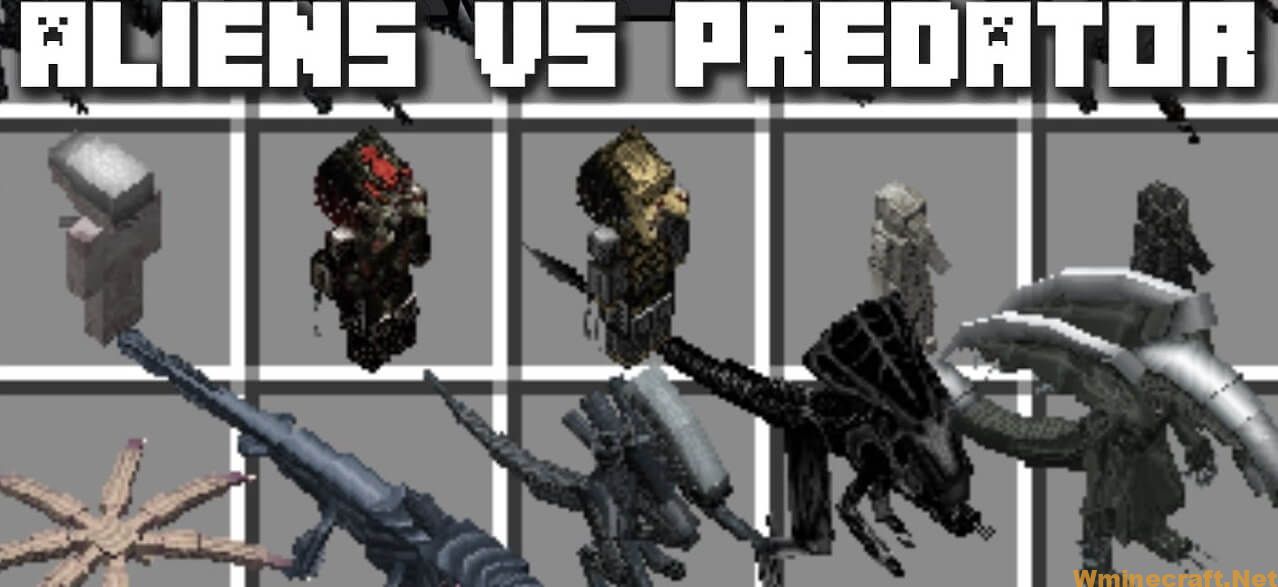 Refresh Minecraft world with Aliens vs. Predator Mod 1.12.2-1.10.2
