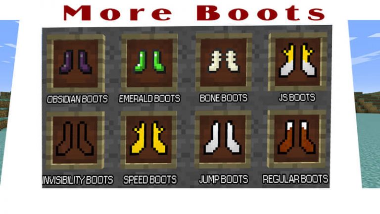More Boots Mod for Minecraft - Add shoes to add effects