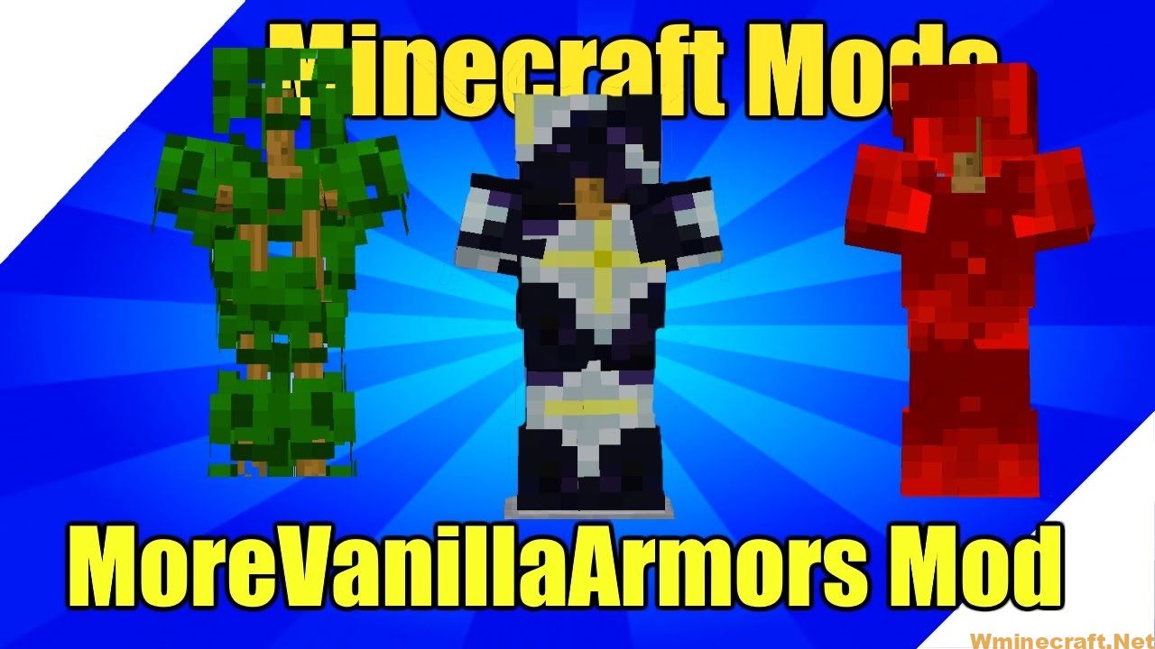 Download MoreVanillaArmor Mod 1.16.4/1.15.2 - Wminecraft.net