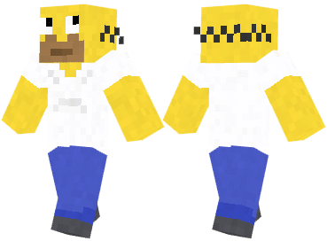 Homer Simpson Skin Minecraft - Wminecraft.net