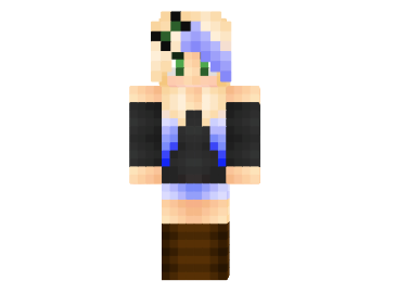Dip Dyed Skin - Girl Skin Minecraft - Wminecraft.net
